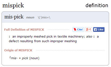 What is a mispick in the order picking process?