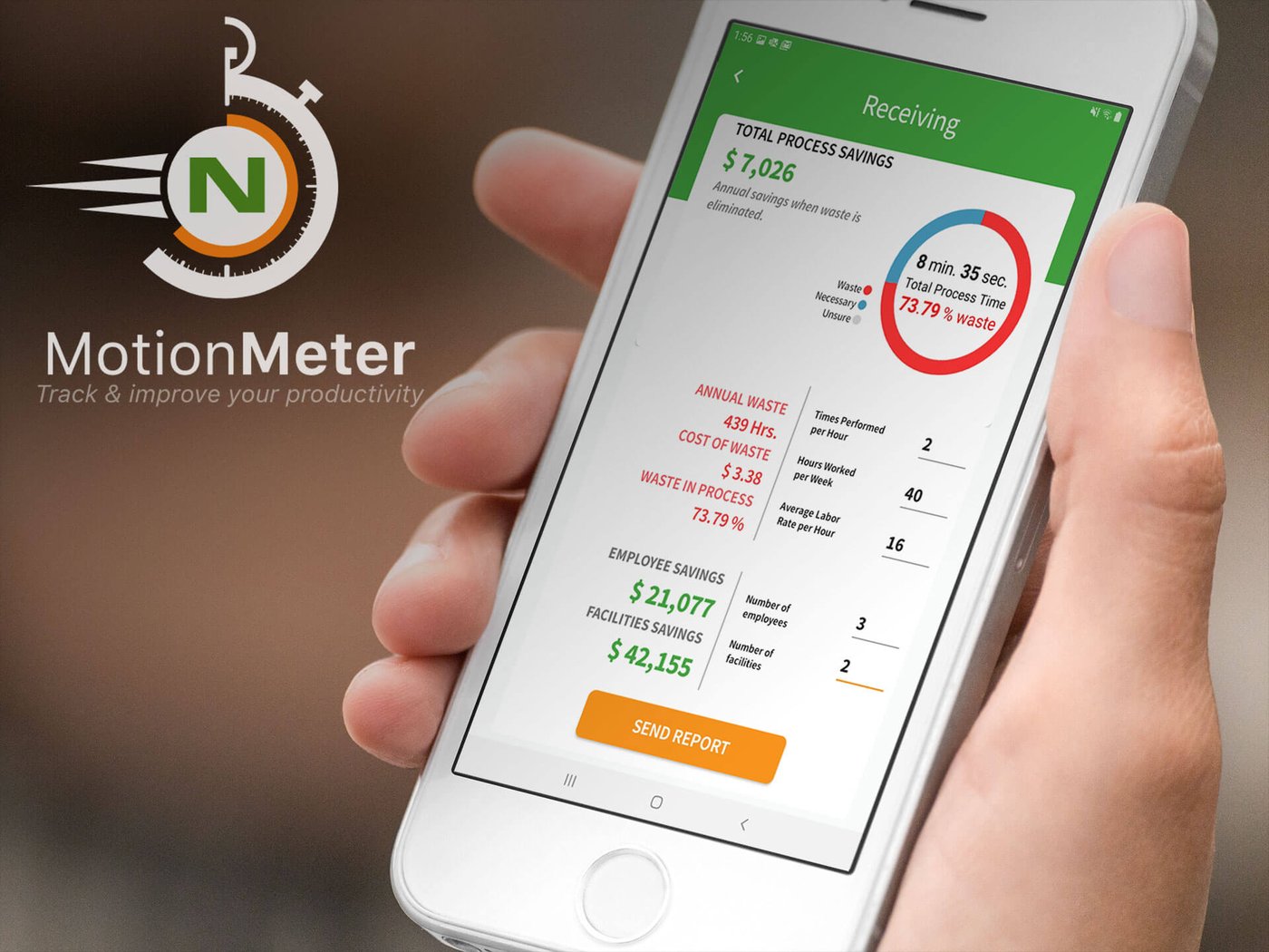 How to track productivity in warehouse with the MotionMeter App