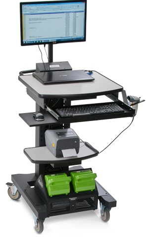 POS Cart | Retail Environment Mobile Carts by Newcastle Systems