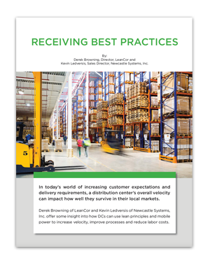 Warehouse Receiving Increased Efficiency with Mobile Workstation